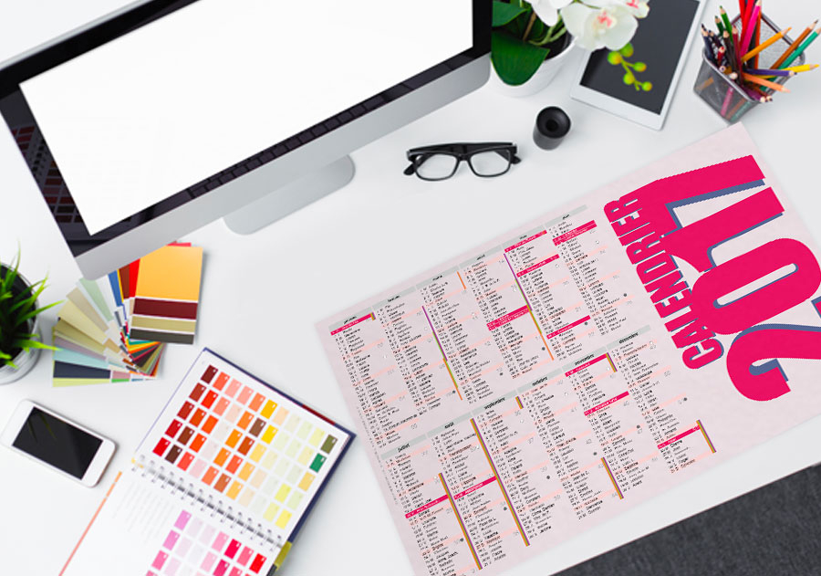 Impression Calendrier papier A5, A4, A3, A2 | Exaprint